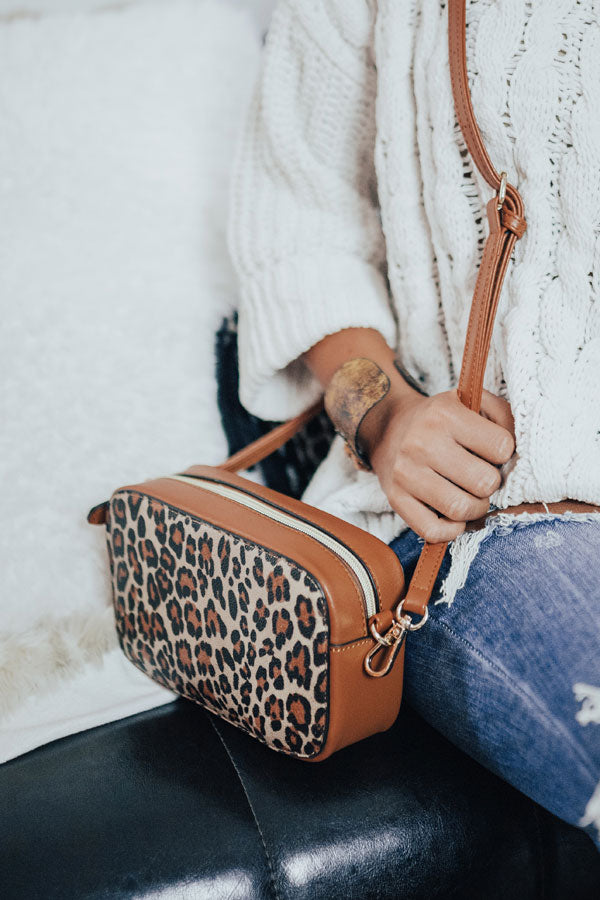 Pure Grandeur Leopard Crossbody In Brown • Impressions Online Boutique