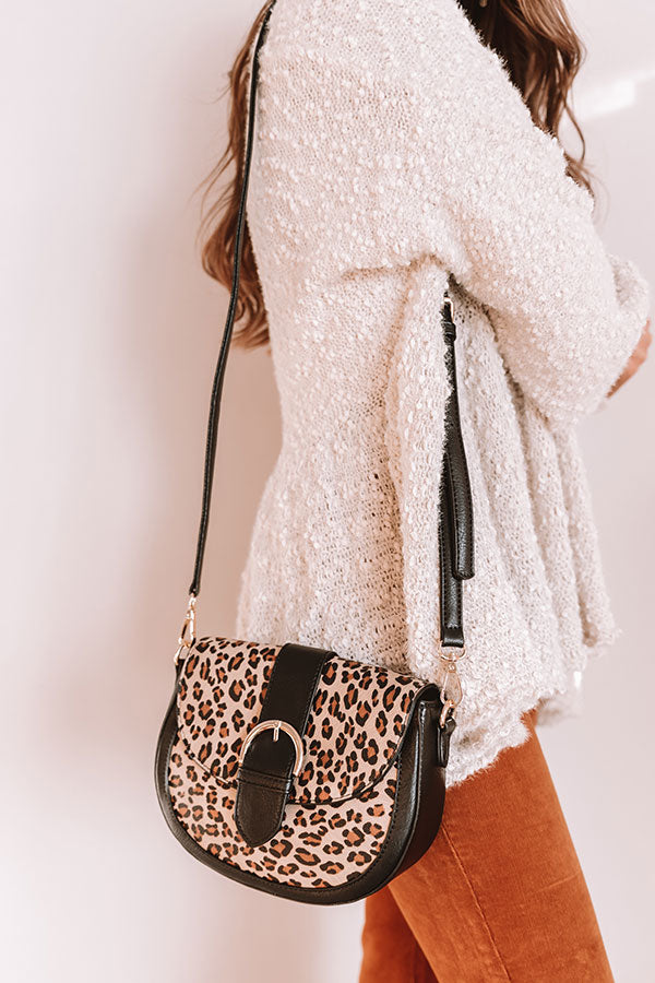 Showing Off Leopard Crossbody In Black • Impressions Online Boutique