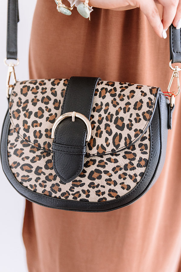 Showing Off Leopard Crossbody In Black • Impressions Online Boutique