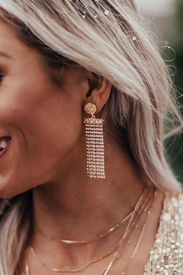 Eye Catching Beauty Earrings In Gold • Impressions Online Boutique