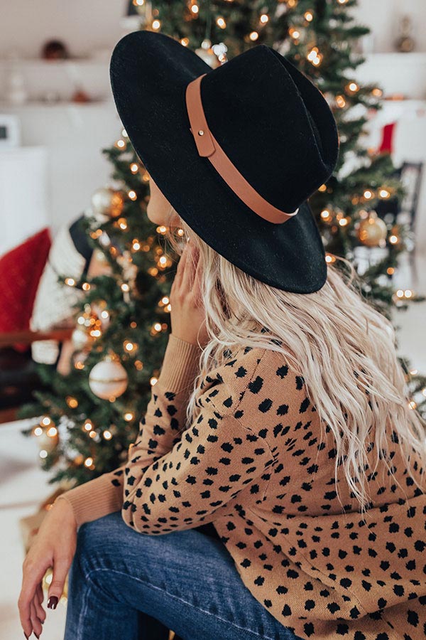 Pass The Prosecco Wool Hat In Black • Impressions Online Boutique