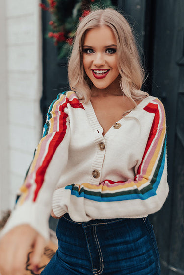 Shared Joy Striped Sweater – Impressions Online Boutique