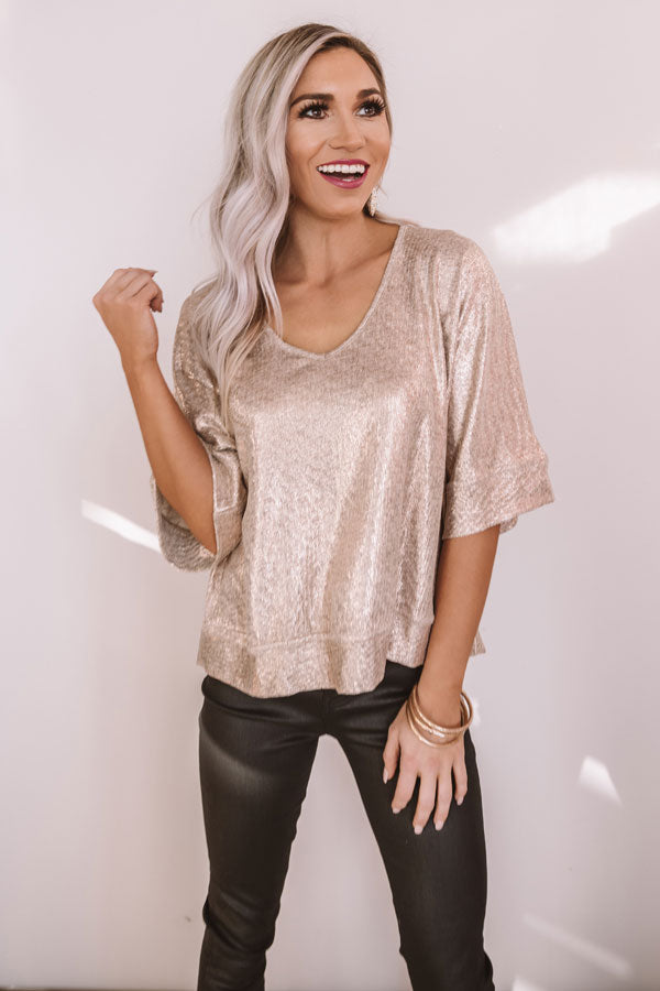 Link To Luxury Shimmer Shift Top • Impressions Online Boutique