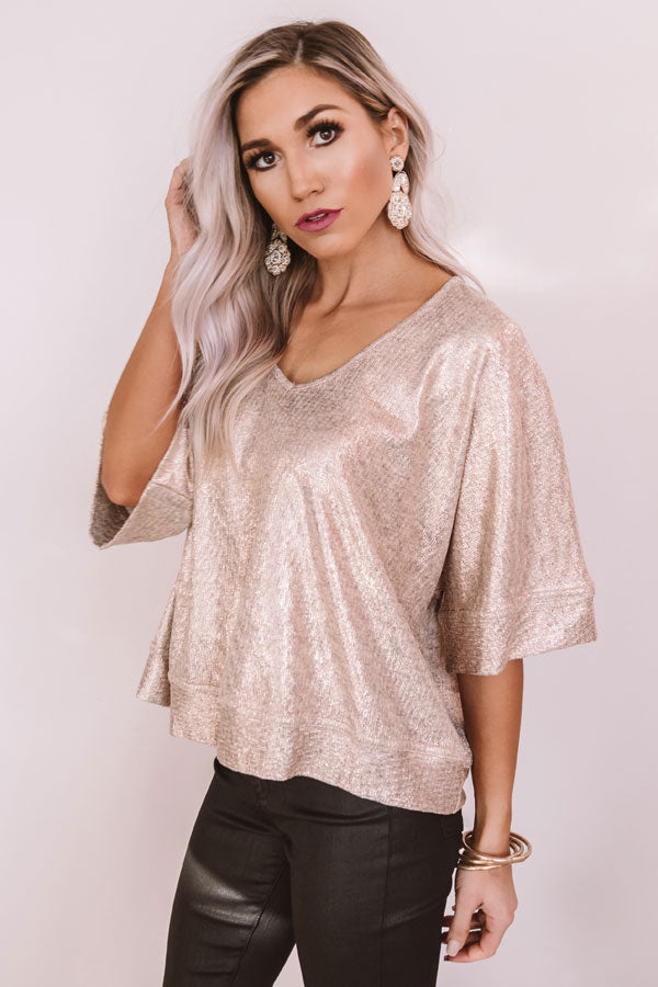 Link To Luxury Shimmer Shift Top • Impressions Online Boutique