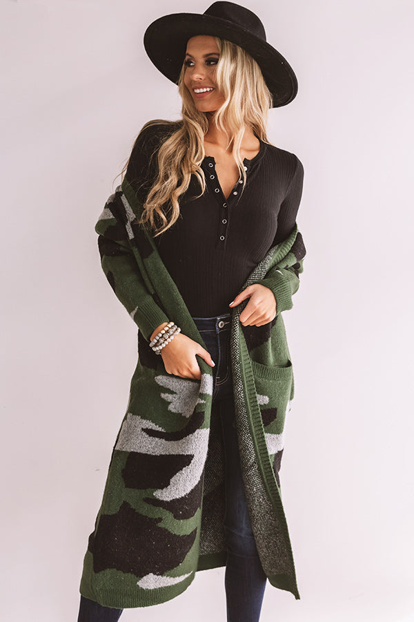 Insider Chic Camo Cardigan – Impressions Online Boutique