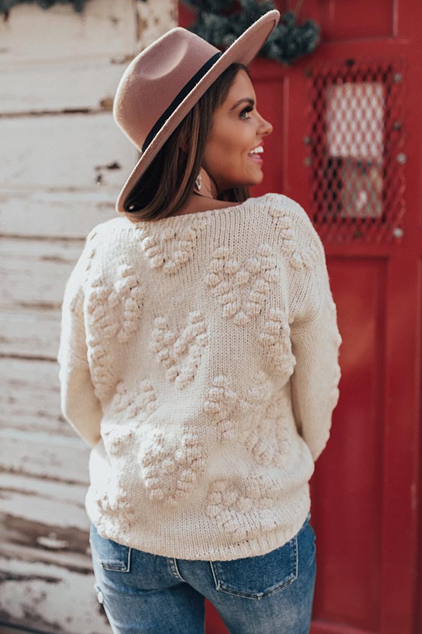Romantic Mood Knit Sweater in Cream • Impressions Online Boutique