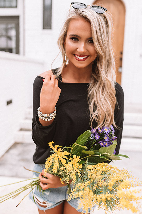 Whirland Wonderful Shift Top In Black – Impressions Online Boutique