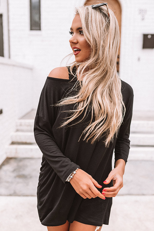 Whirland Wonderful Shift Top In Black • Impressions Online Boutique