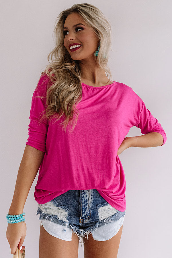 Whirland Wonderful Shift Top In Pink – Impressions Online Boutique