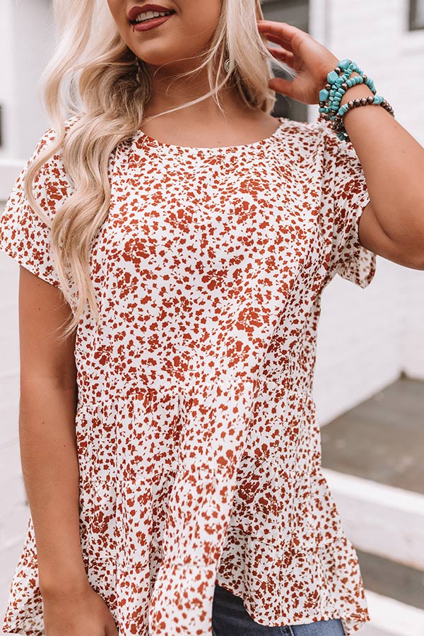 All My Love Shift Top In Cinnamon • Impressions Online Boutique