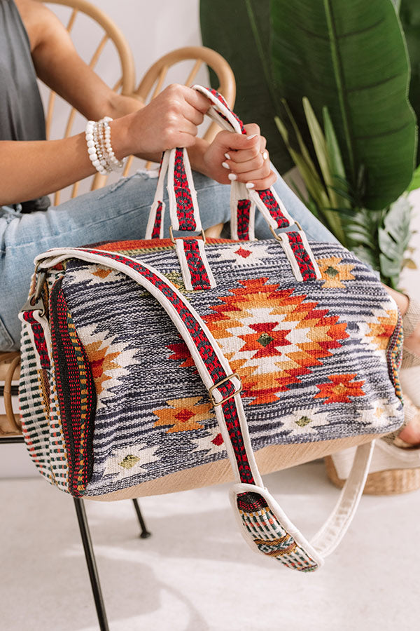 Float Trip Weekend Tote in Blue • Impressions Online Boutique