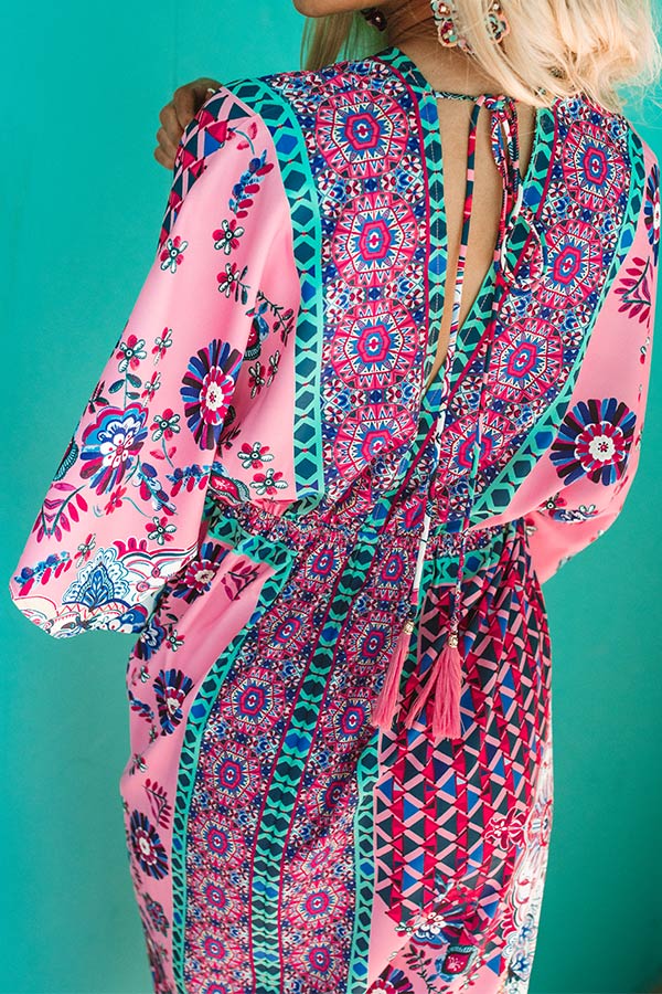 Beachy Muse Midi In Pink • Impressions Online Boutique