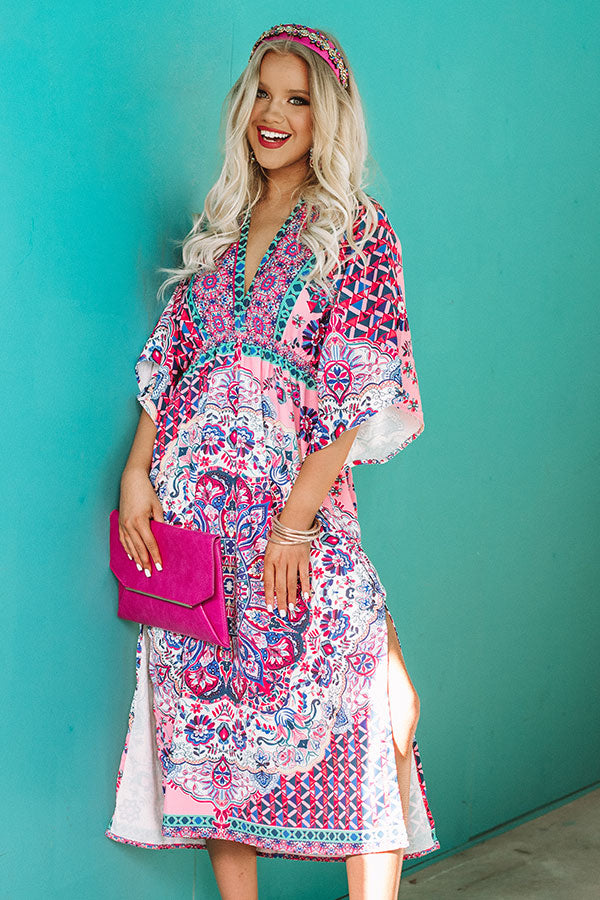 Beachy Muse Midi In Pink • Impressions Online Boutique