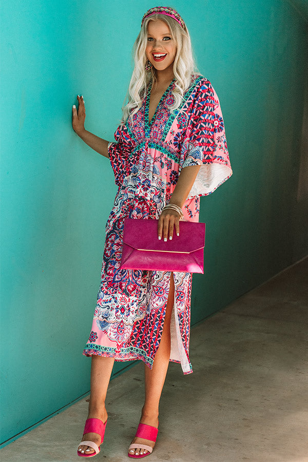 Beachy Muse Midi In Pink • Impressions Online Boutique