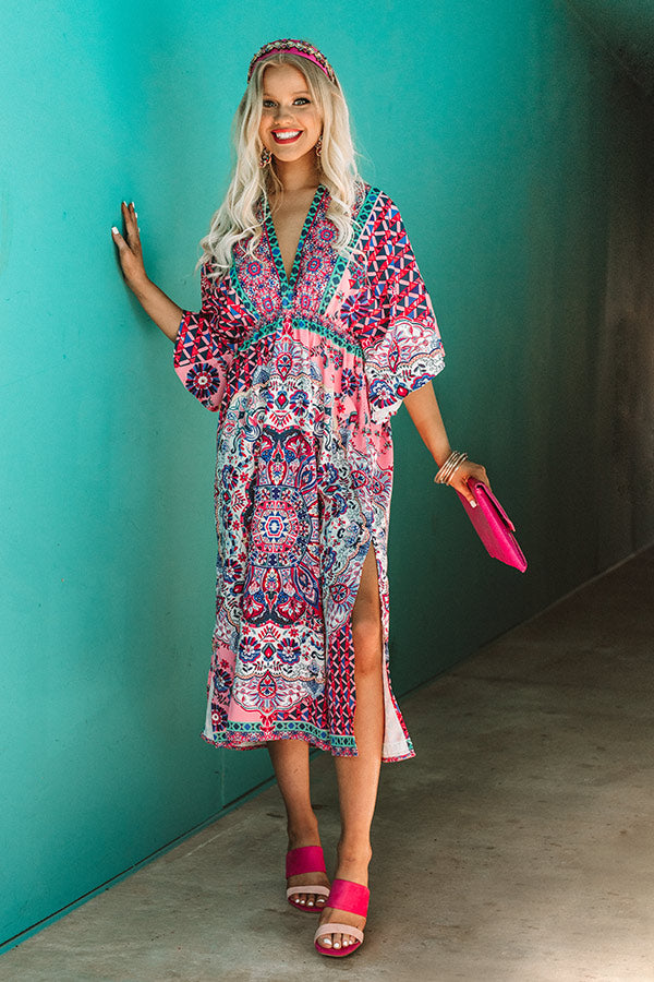 Beachy Muse Midi In Pink • Impressions Online Boutique