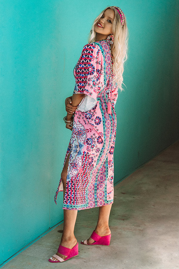 Beachy Muse Midi In Pink • Impressions Online Boutique