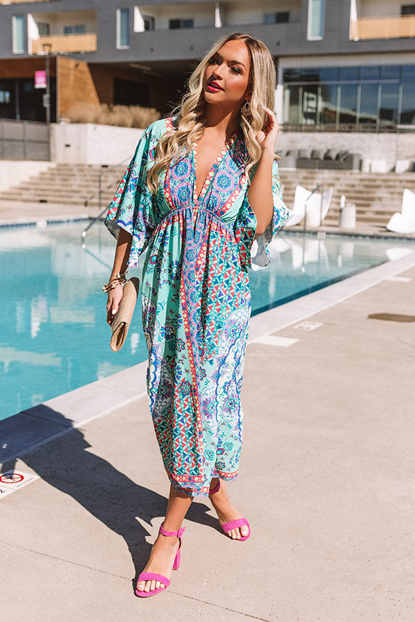 Beachy Muse Midi In Seaglass – Impressions Online Boutique