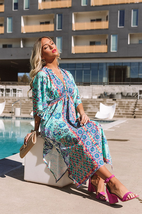 Beachy Muse Midi In Seaglass – Impressions Online Boutique