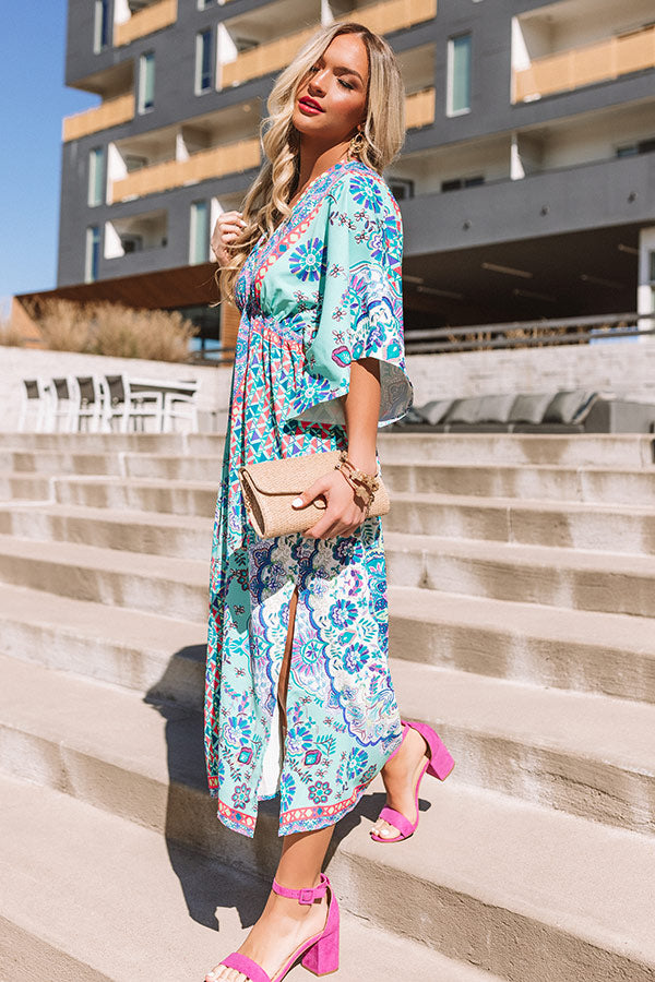 Beachy Muse Midi In Seaglass – Impressions Online Boutique