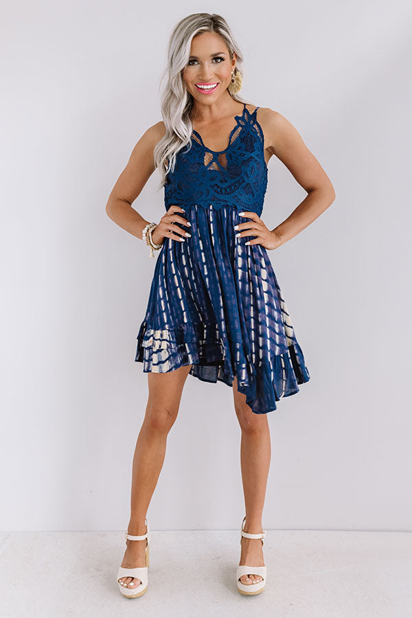 Cayman Isle Cutie Crochet Dress In Navy – Impressions Online Boutique