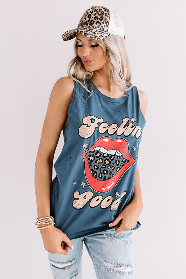 Feelin' Good Distressed Boyfriend Tank In Riverside • Impressions ...