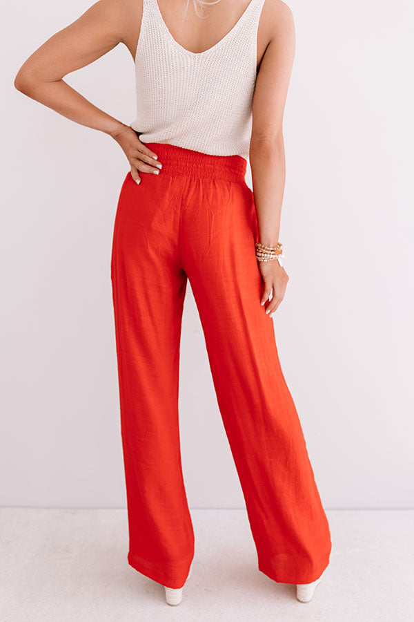 Real Talk Pants In Red • Impressions Online Boutique
