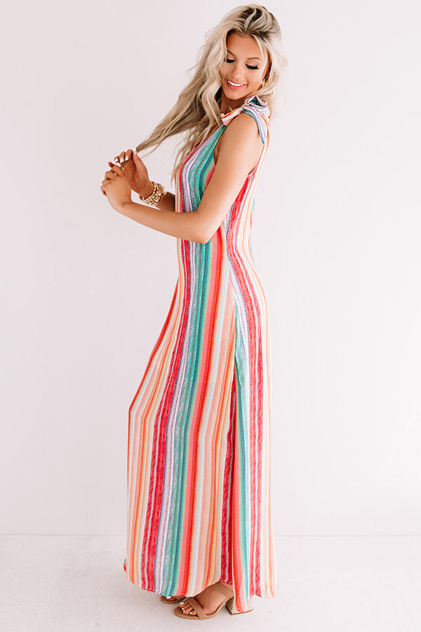 Santorini Skyline Stripe Maxi Dress • Impressions Online Boutique