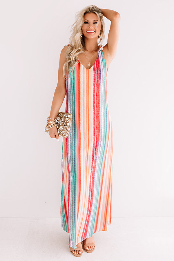 Santorini Skyline Stripe Maxi Dress • Impressions Online Boutique