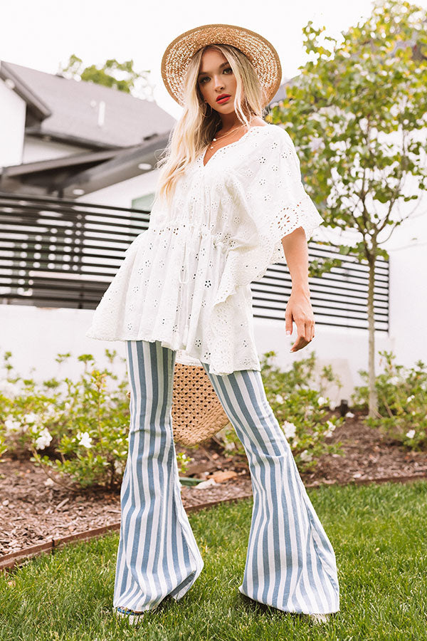 Atlantis Calling Eyelet Tunic • Impressions Online Boutique