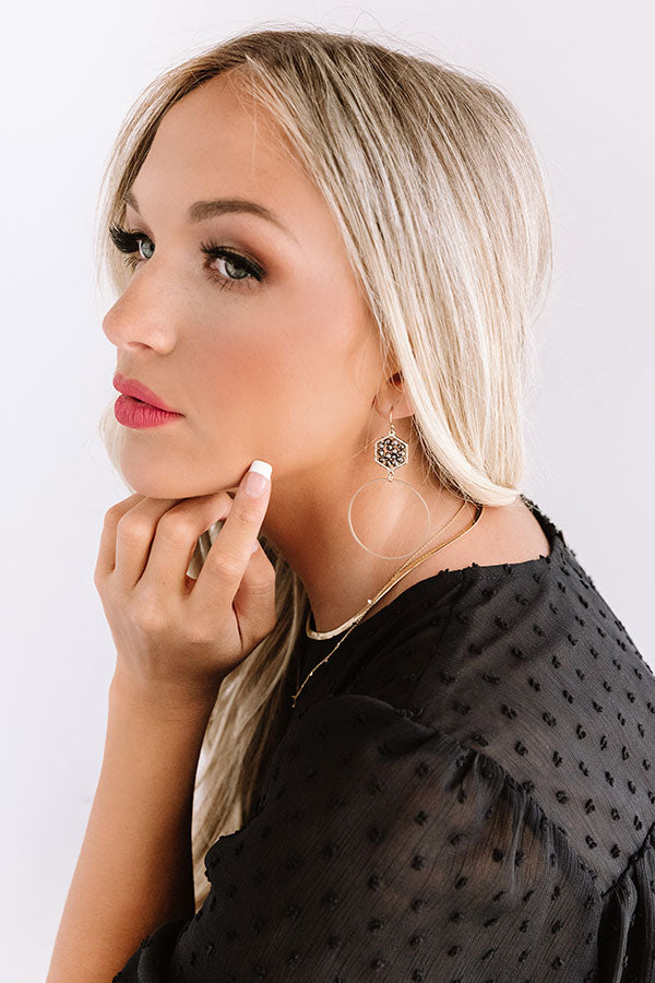 Pretty Promise Earrings In Grey – Impressions Online Boutique