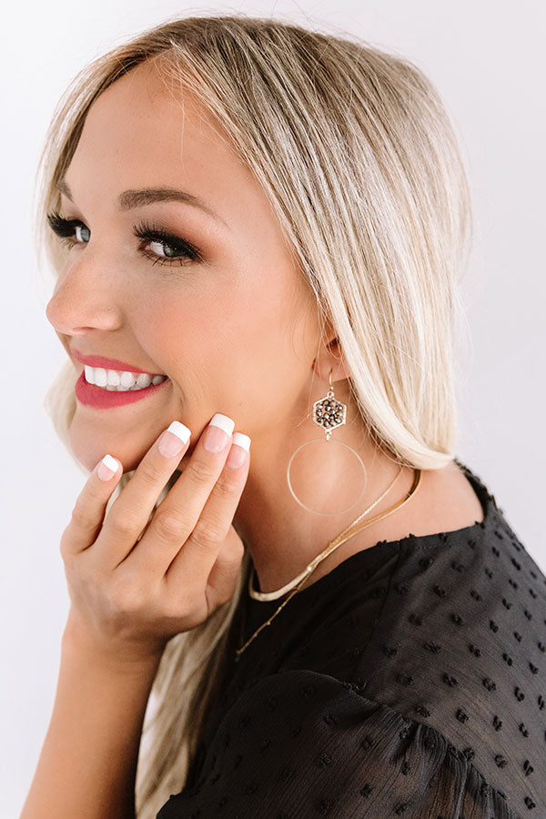 Pretty Promise Earrings In Grey – Impressions Online Boutique