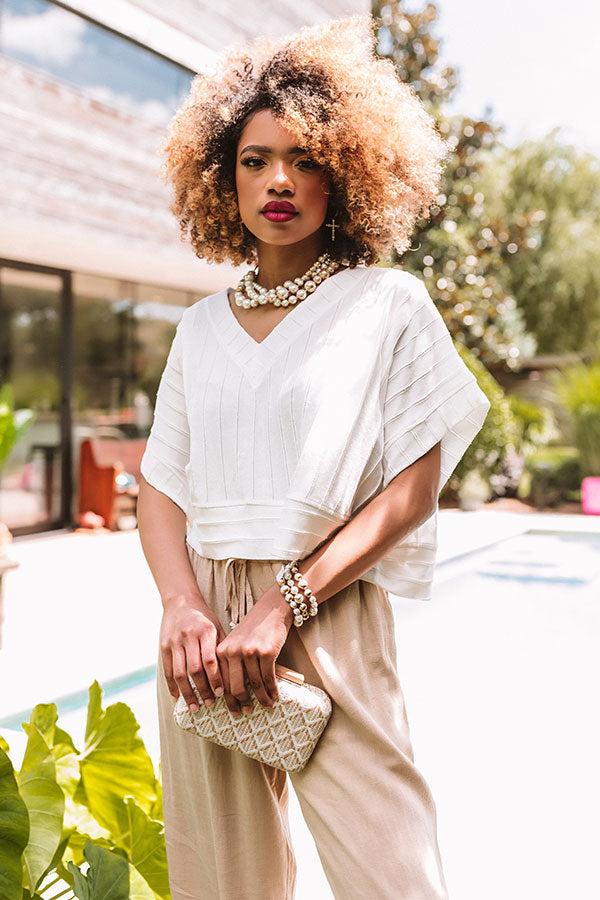 Wisteria Wishes Crop Top In White – Impressions Online Boutique