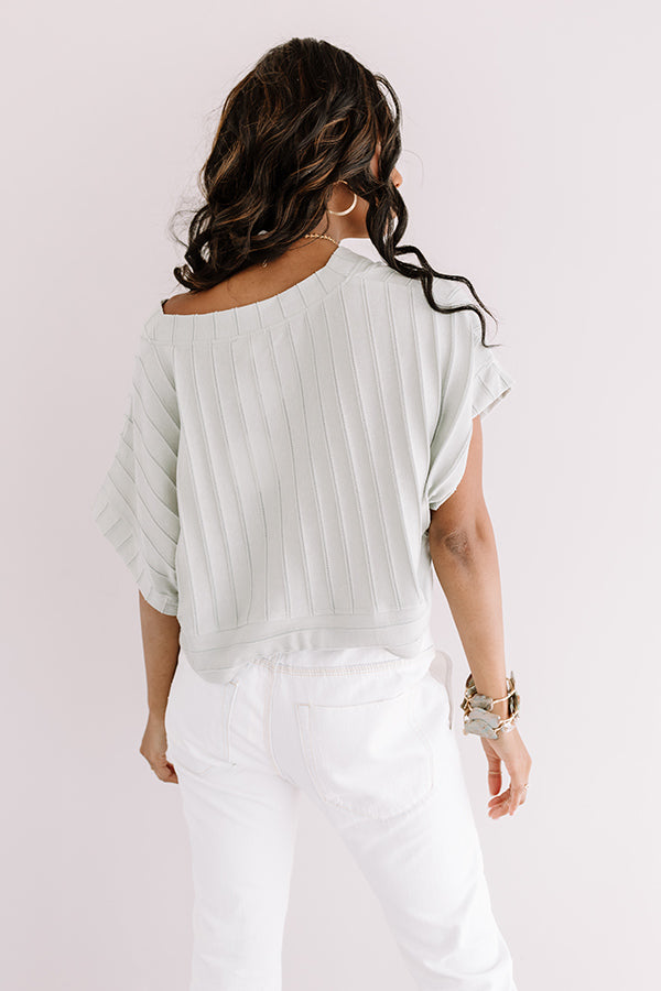 Wisteria Wishes Crop Top In Pear • Impressions Online Boutique