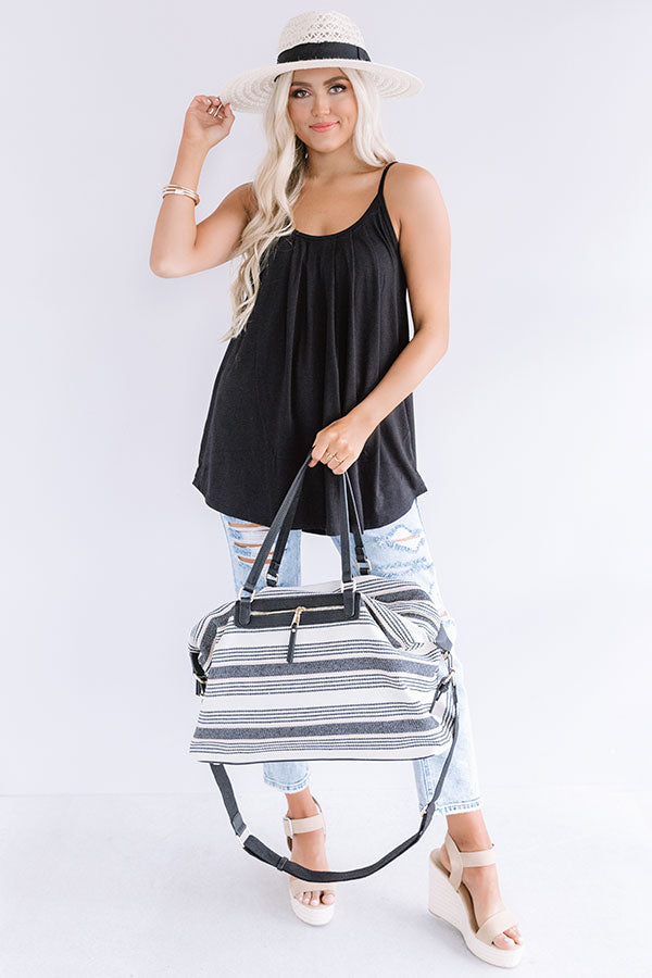 Free Flowing Shift Tank in Black • Impressions Online Boutique