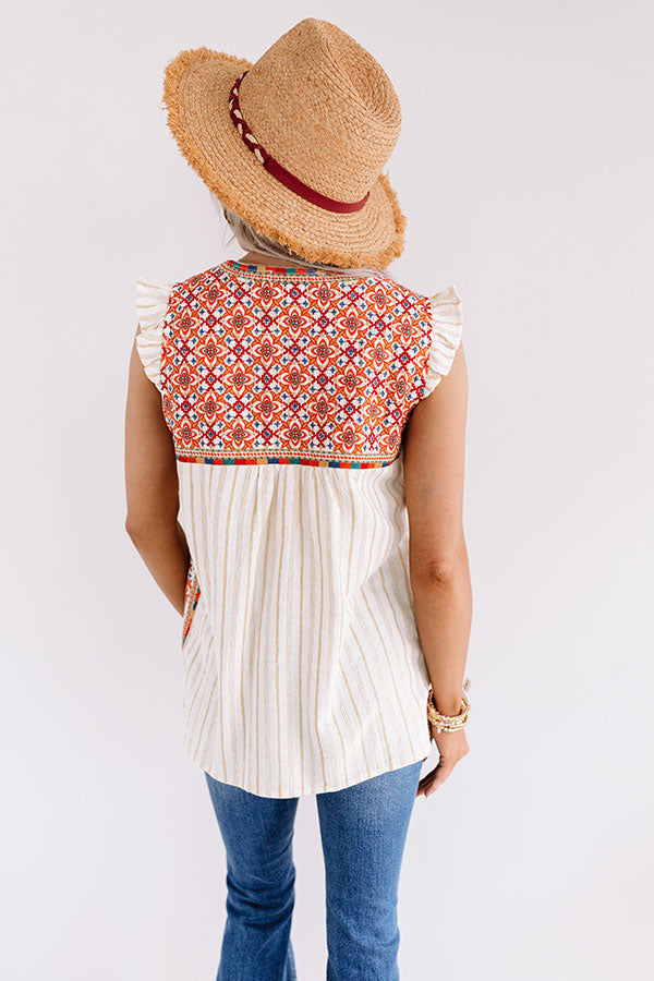 Summer Spotlight Embroidered Top – Impressions Online Boutique