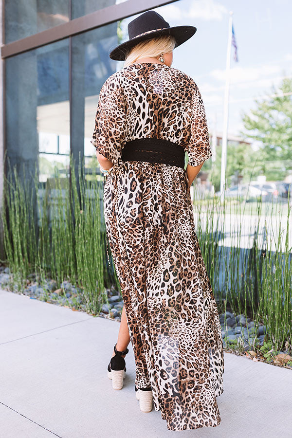 Lovers Lane Leopard Duster • Impressions Online Boutique