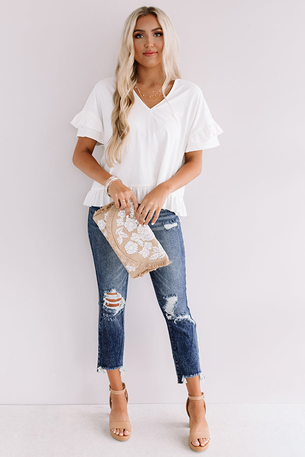 Bombshell Ambition Shift Top In White – Impressions Online Boutique