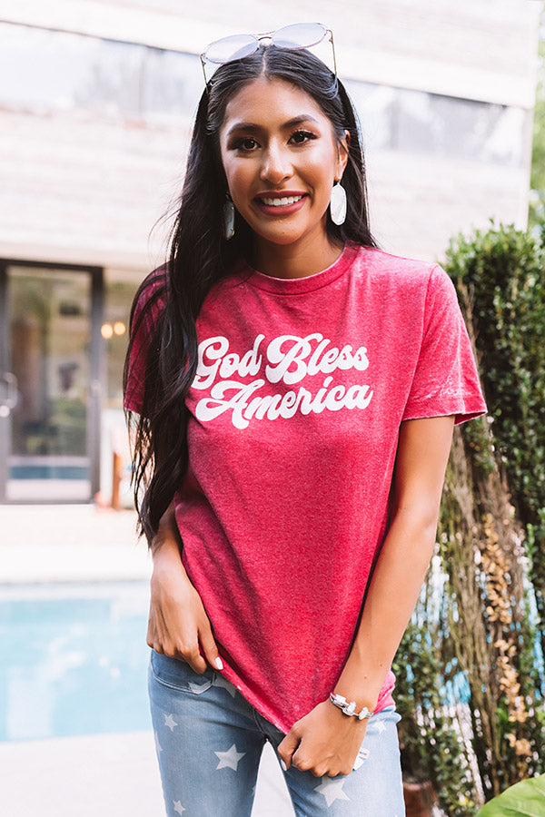 God Bless America Shift Tee • Impressions Online Boutique