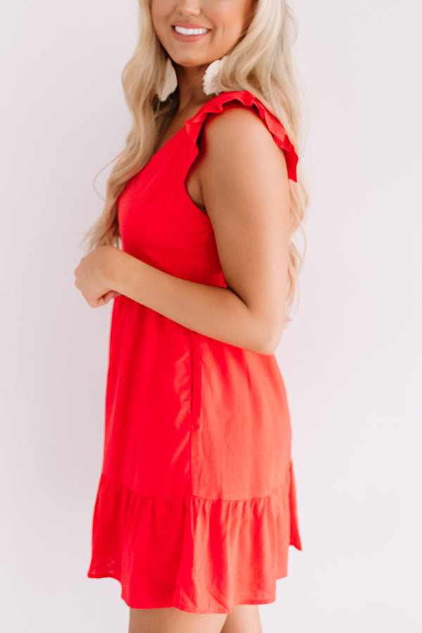 Delightfully Chic Shift Dress In Scarlet • Impressions Online Boutique