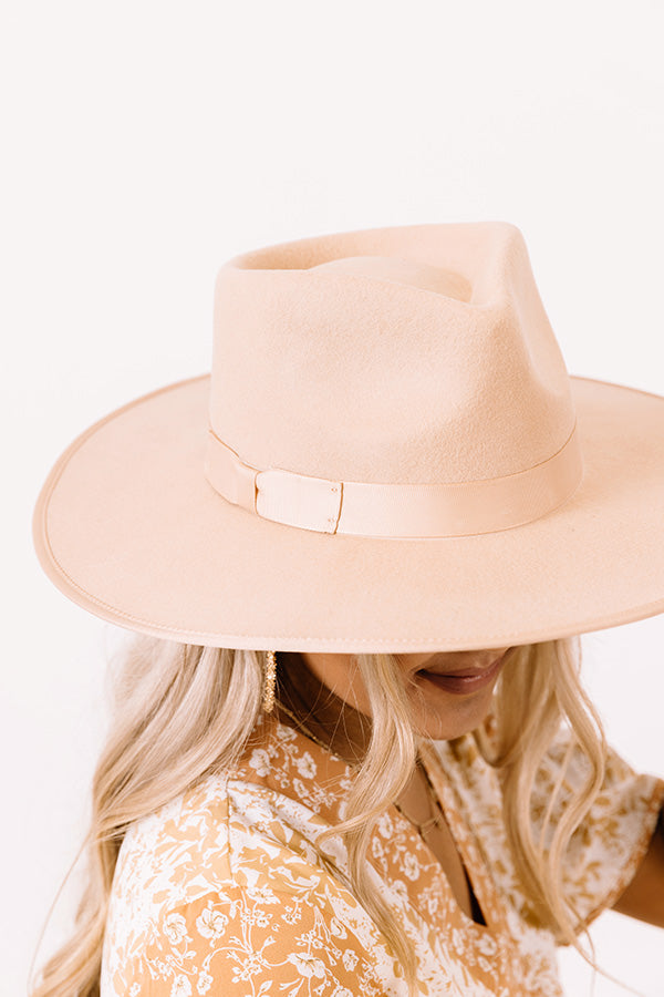 Corner Cafe Wool Hat In Beige • Impressions Online Boutique