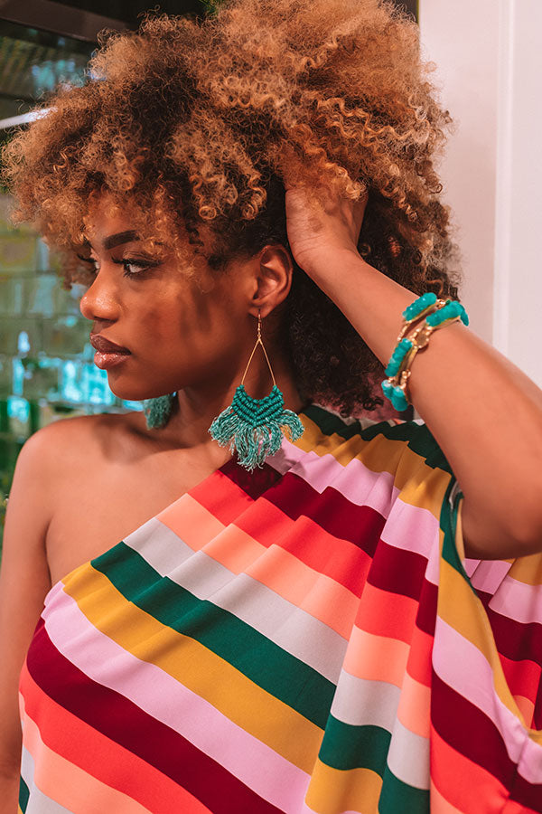 Prim And Pretty Earrings In Jade – Impressions Online Boutique