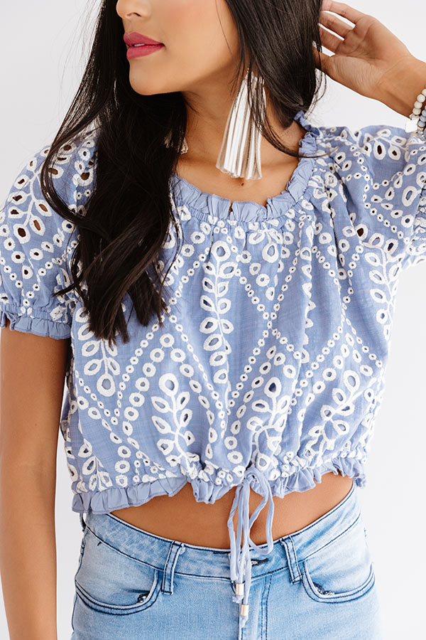 Naturally Beautiful Eyelet Top • Impressions Online Boutique