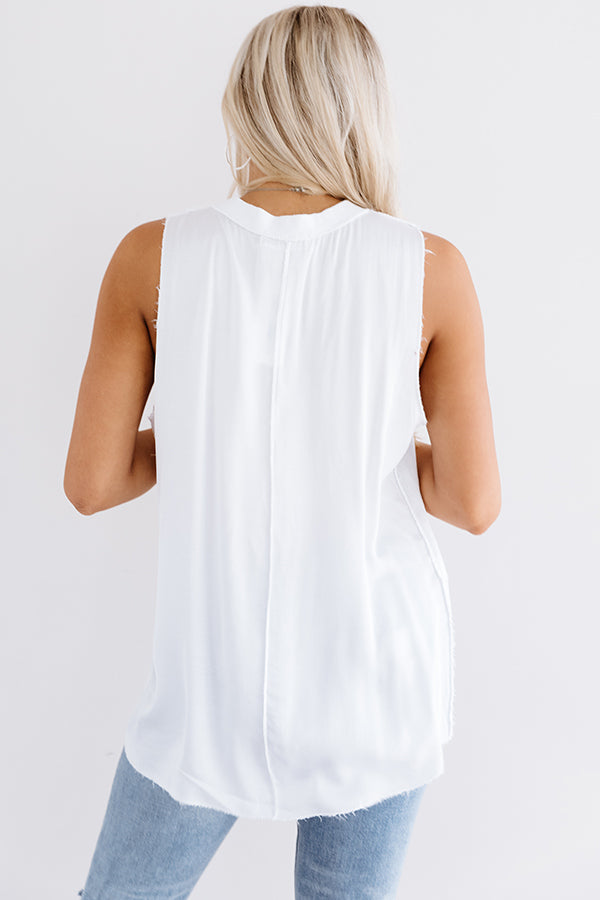 Ocean Overlook Shift Tank In White • Impressions Online Boutique