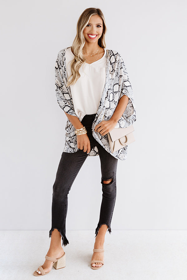 Sweet Remark Snake Print Overlay • Impressions Online Boutique