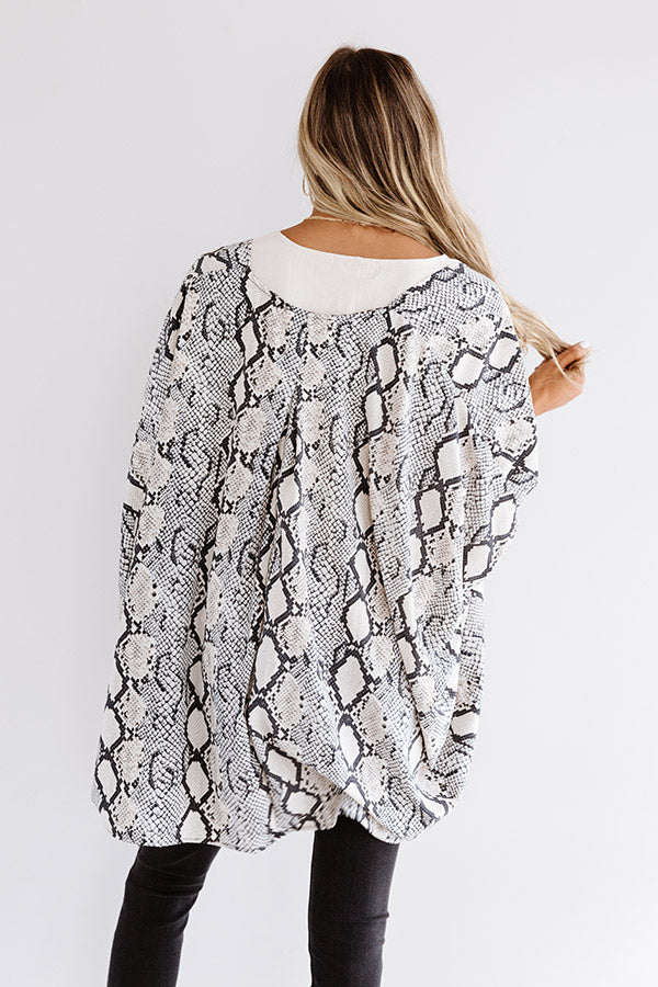 Sweet Remark Snake Print Overlay • Impressions Online Boutique