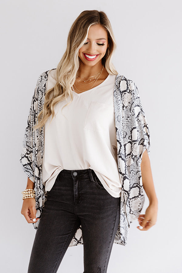 Sweet Remark Snake Print Overlay • Impressions Online Boutique