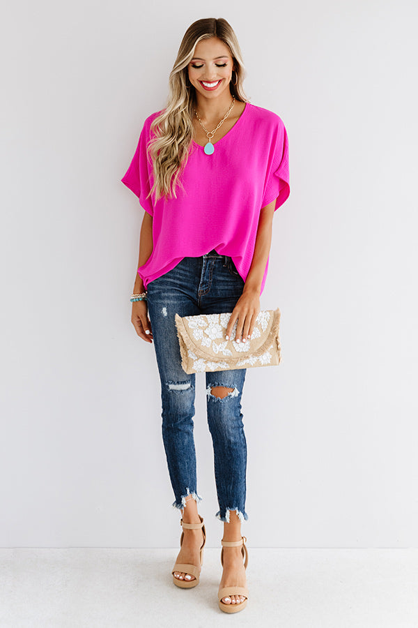 Modern Magic Tunic Dress In Fuchsia • Impressions Online Boutique