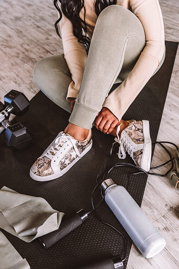 The Wade Snake Print Sneaker • Impressions Online Boutique