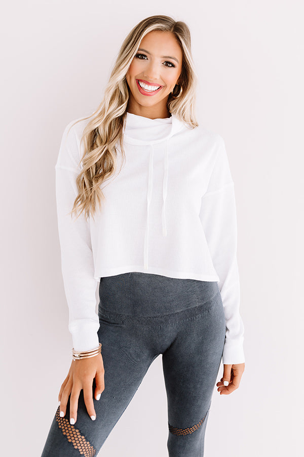 Latte Lover Waffle Knit Sweater In White – Impressions Online Boutique