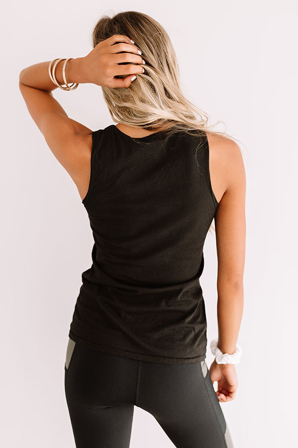 Favorite View Distressed Tank In Black • Impressions Online Boutique
